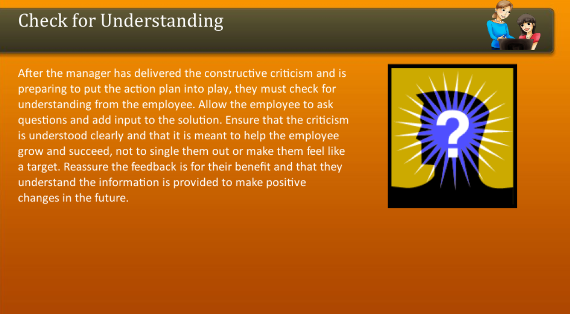 Check for Understanding - FreshSkills